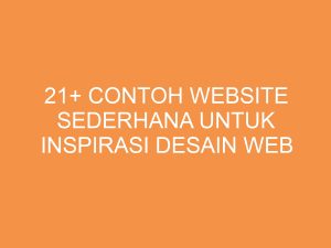 21+ Contoh Website Sederhana untuk Inspirasi Desain Web